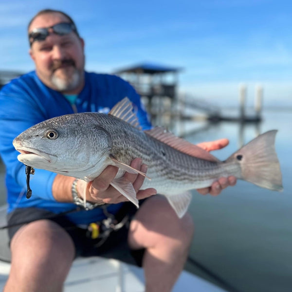 The reds were chewing hard again today! - Off The Hook Fishing Charters
